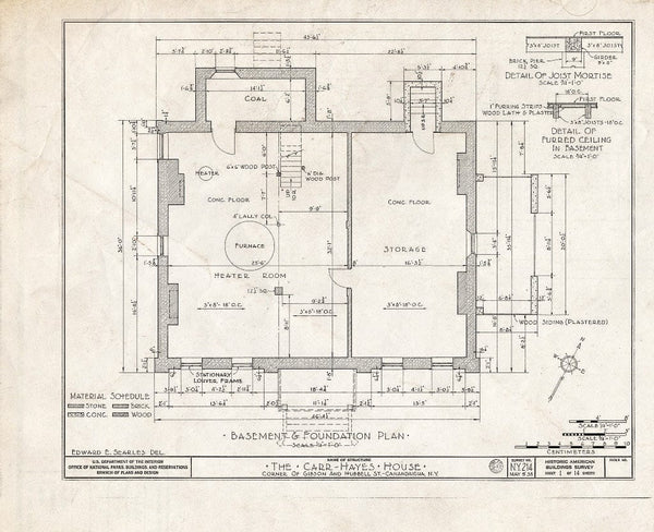 Historic Pictoric : Blueprint HABS NY,35-Canda,3- (Sheet 1 of 14 ...