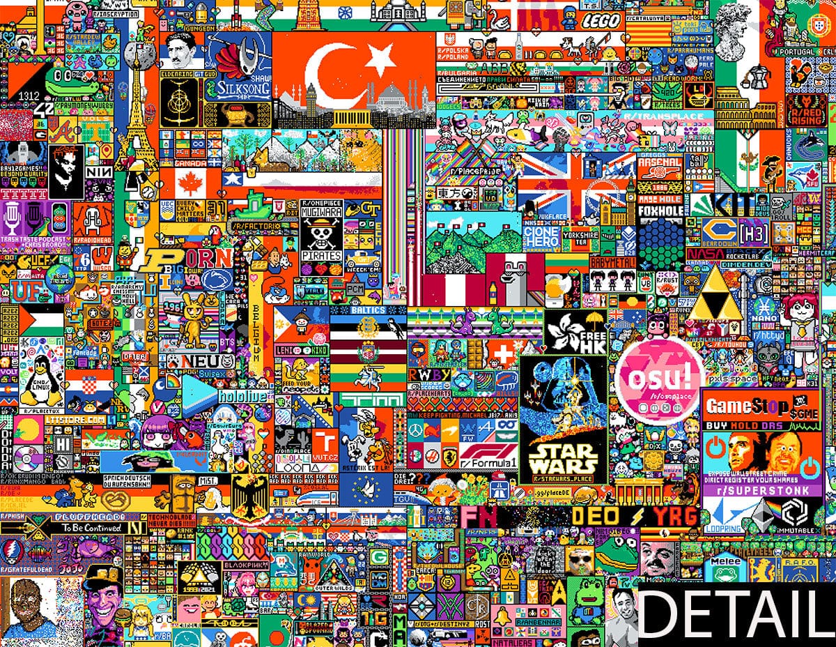 r/place 2022 Experiment Final Image : Adhesive Repositionable Vinyl ...